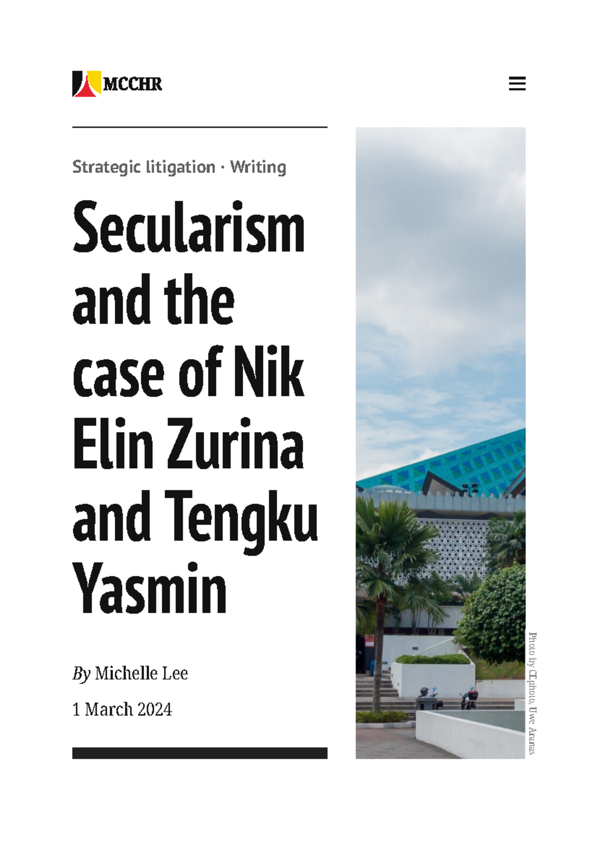 Case Analysis: The Implications of Nik Elin's Ruling on Secularism ...