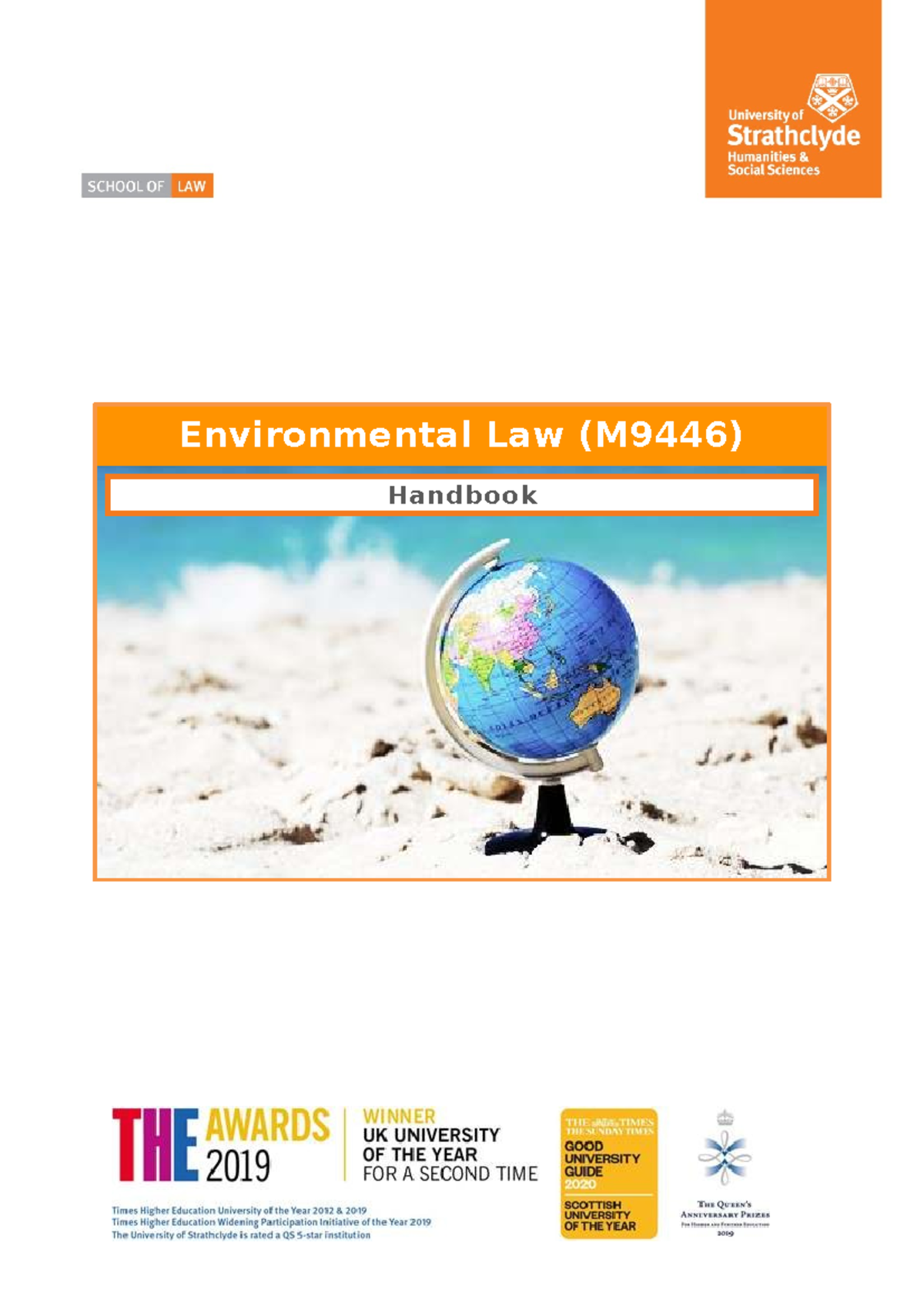 Environmental Law (M9446) Module Handbook 2021-2022 - Studocu