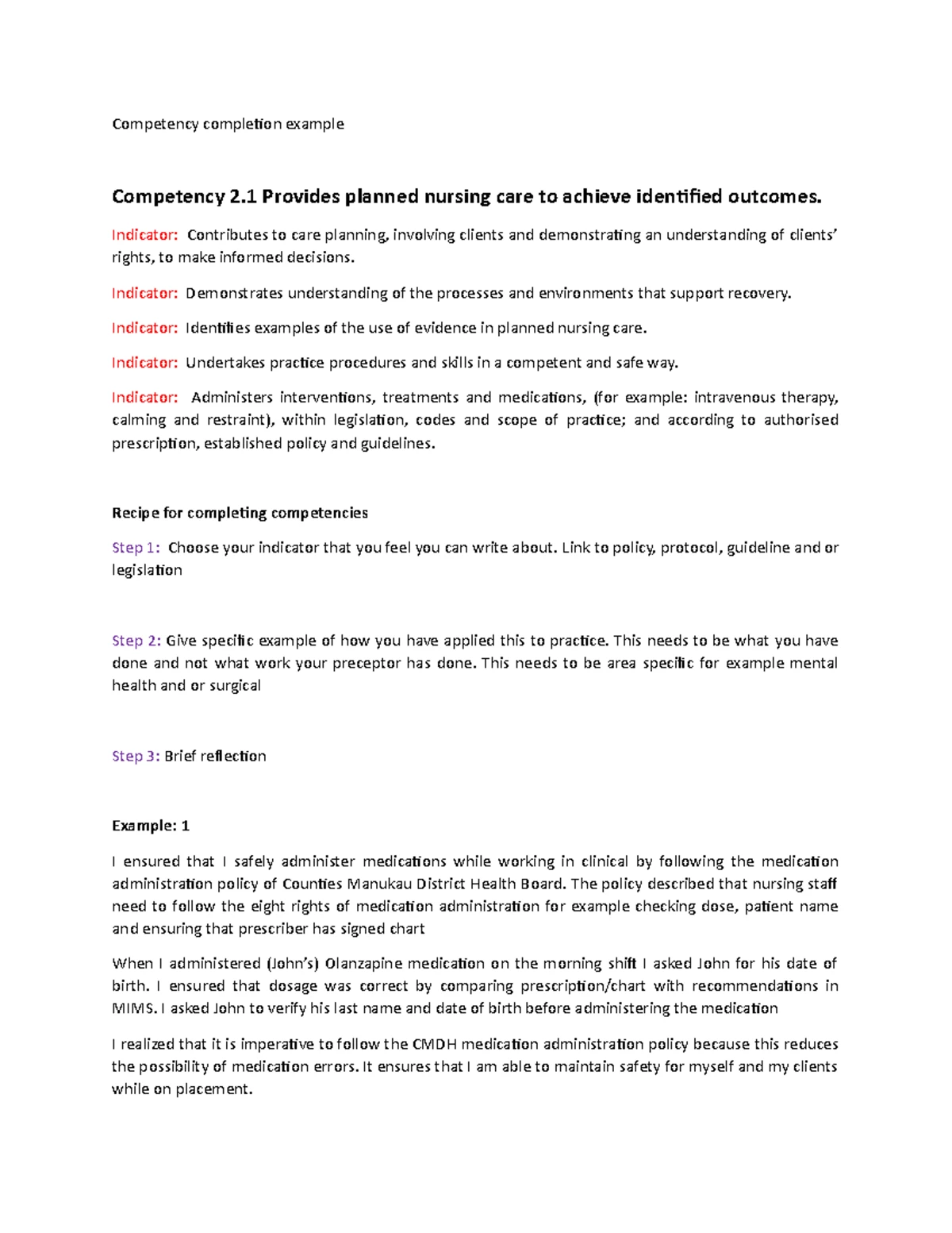 NCNZ Competencies - competency - NURSING COUNCIL OF NEW ZEALAND ...