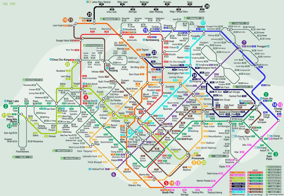 Singapore Train Map Overview: JH2, JH4, JH6, JH8, JH10, and More - Studocu