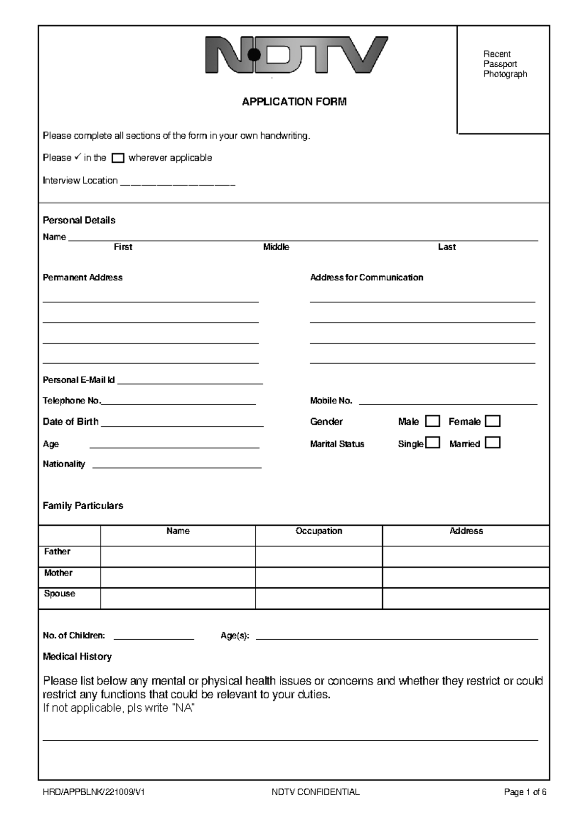 Application Form 2022 - Form For Biology Project - APPLICATION FORM ...