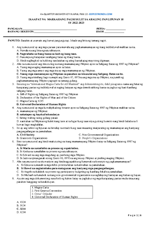 Ap9 q2 m3 Interaksyon-ng-Demand-at-Supply v2 - 9 Araling Panlipunan Ikalawang Markahan – Modyul ...