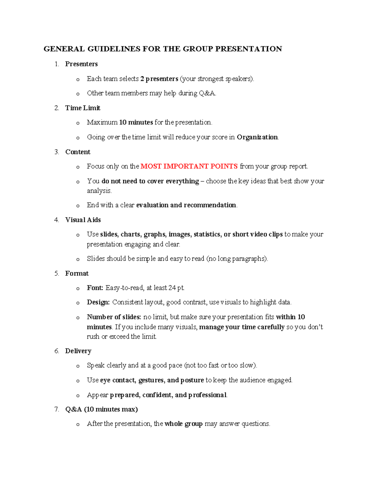 Group Assignment Guidelines for 2026 Spring Presentation - Studocu