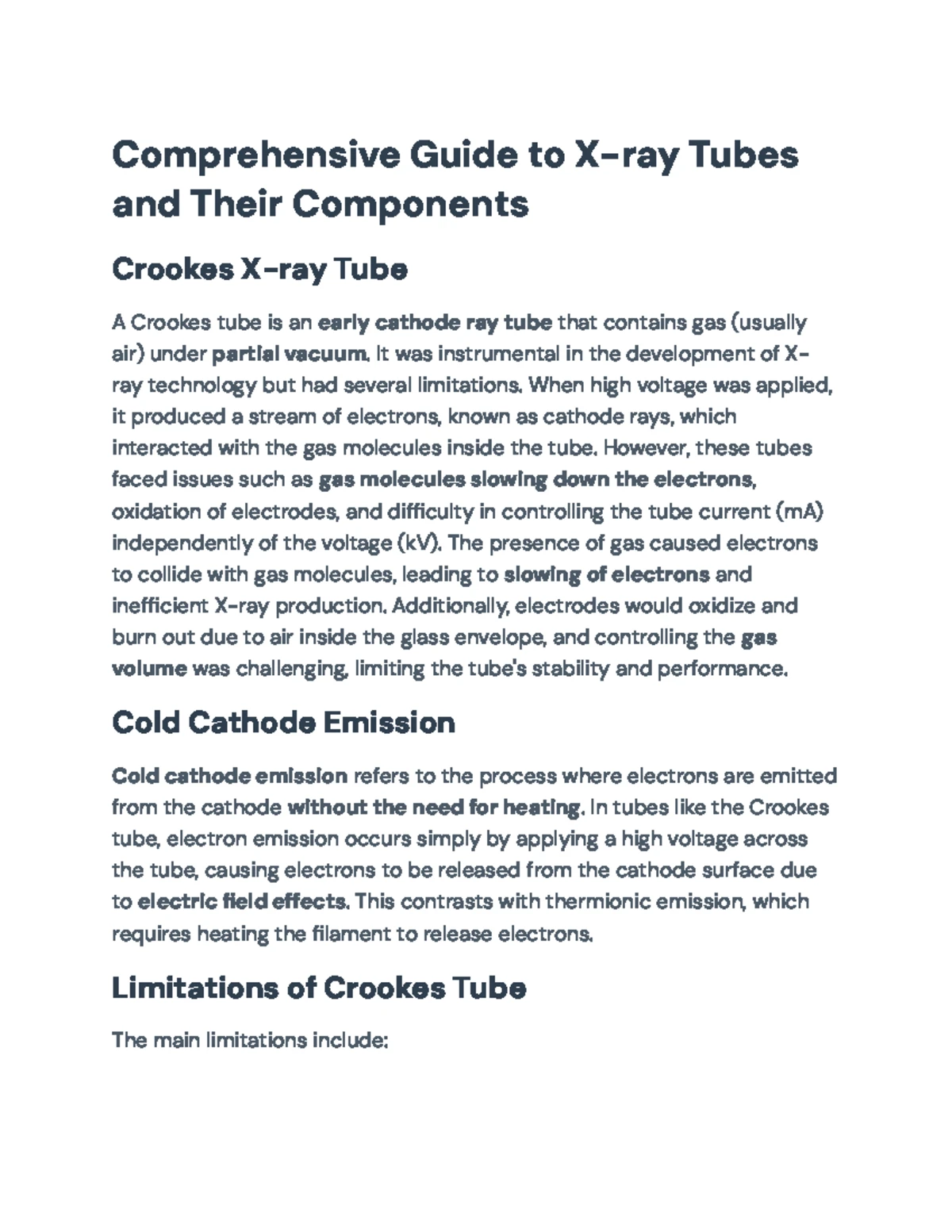Comprehensive Guide to X-ray Production & Beam Quality (RAD 101) - Studocu