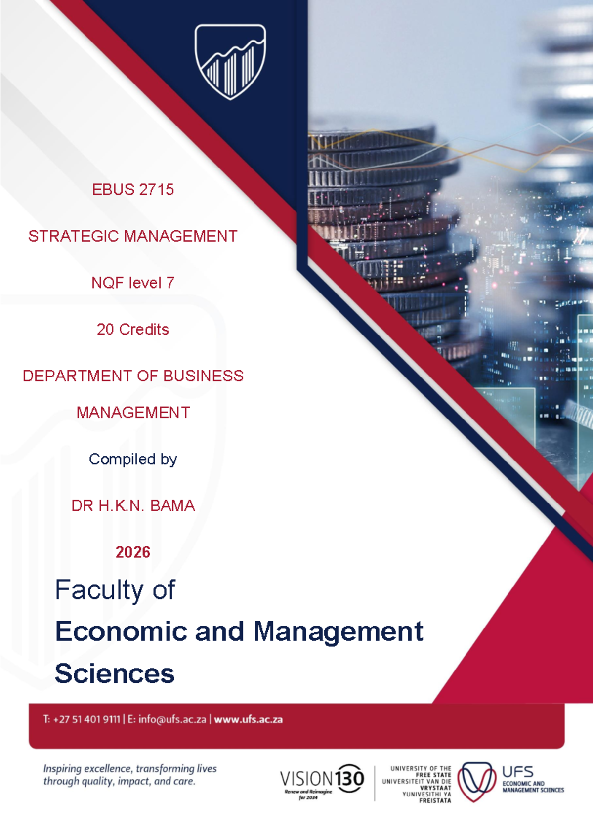 Study Guide for EBUS 2715: Strategic Management (2026) - Studocu