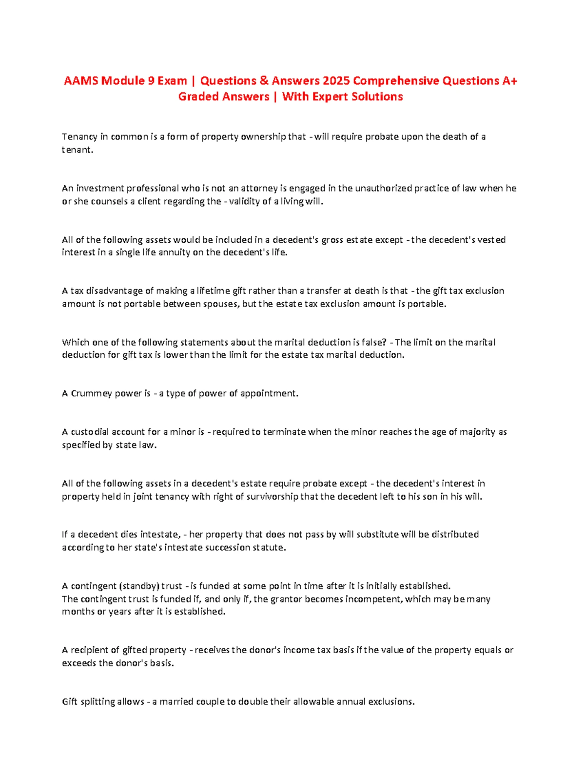 AAMS Final Exam: Air Force Emergency Management Program 2024 Guide ...