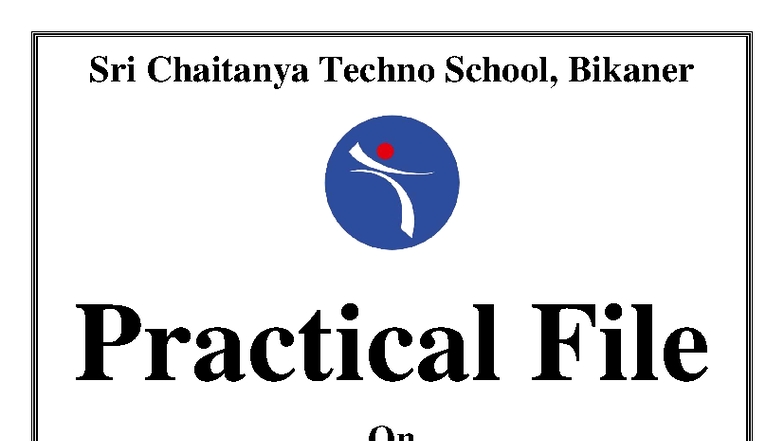 Practical File on OpenOffice Writer, Calc & Base for IT 402 Class X ...