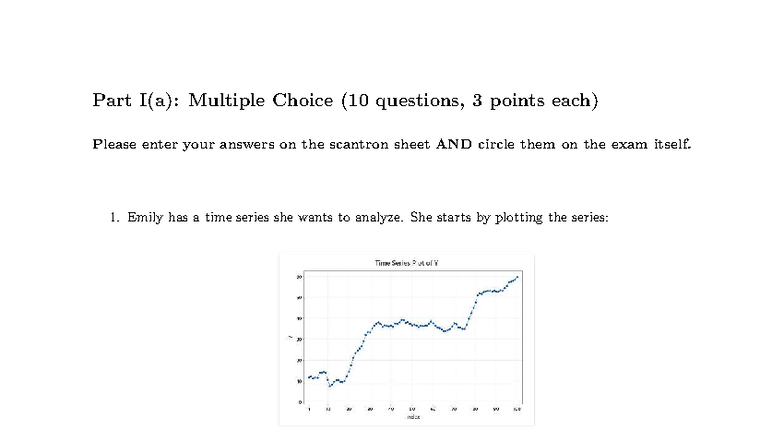 F25 Practice Final Exam: Multiple Choice & True/False Questions - Studocu