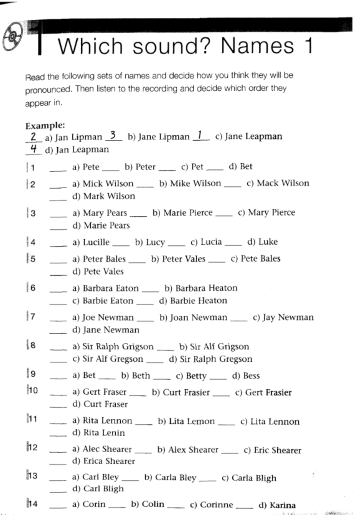 Lesson 1-2 Review: Pronunciation Practice and Sound Identification ...