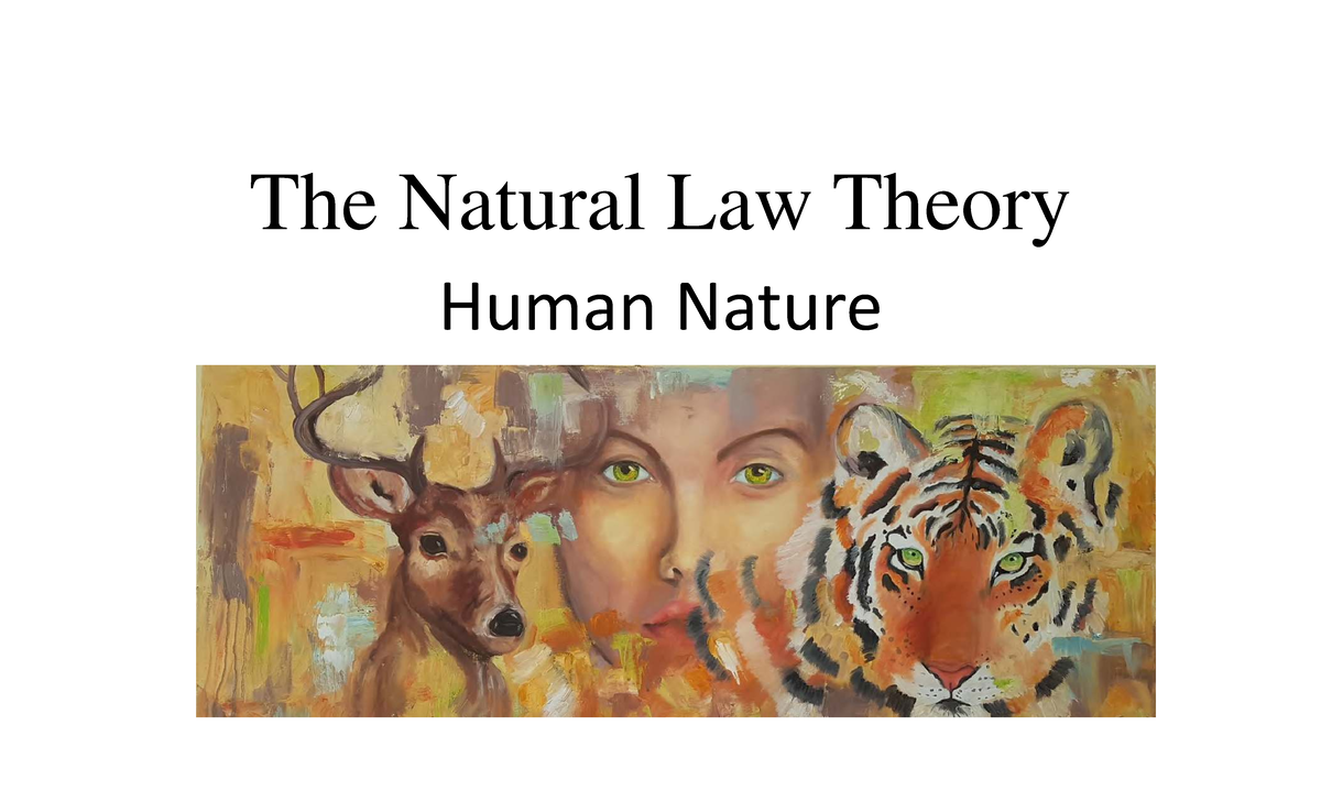 Natural Law Theory: Understanding Human Nature and Morality - Studocu