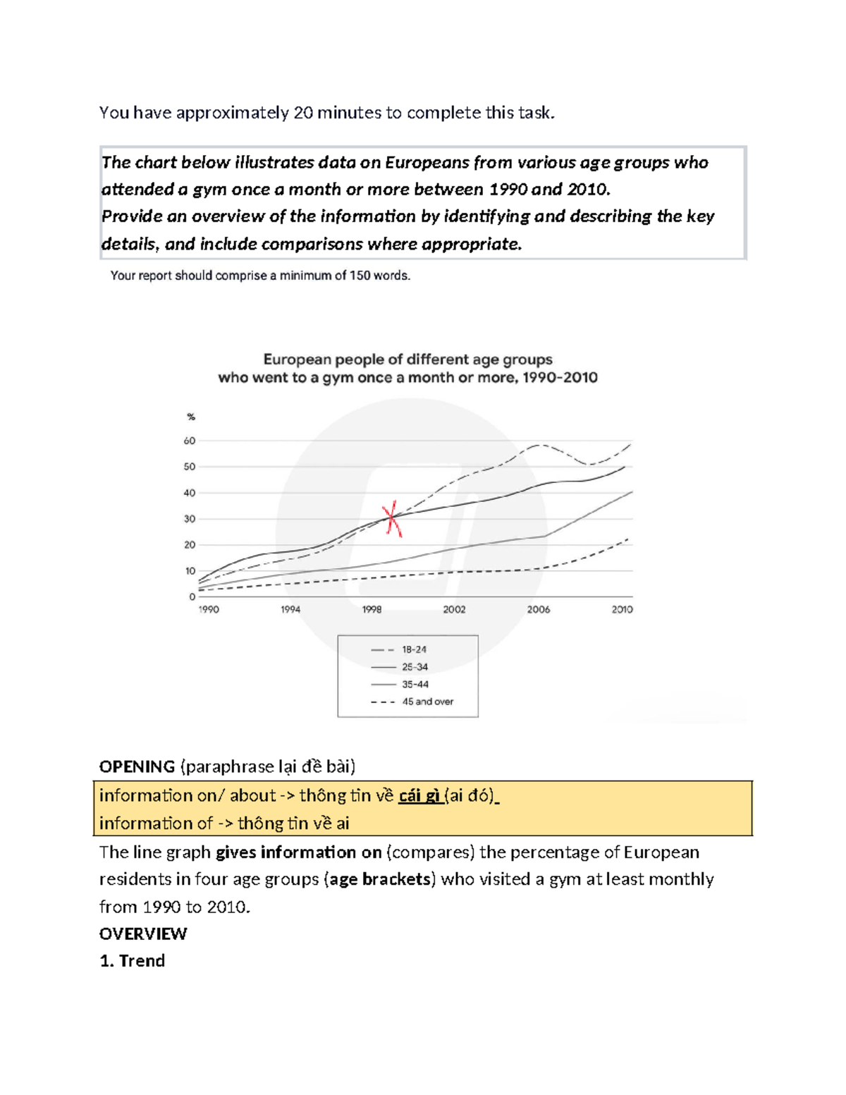 Task 1: Gym Attendance Rates in Europe (1990-2010) Analysis - Studocu