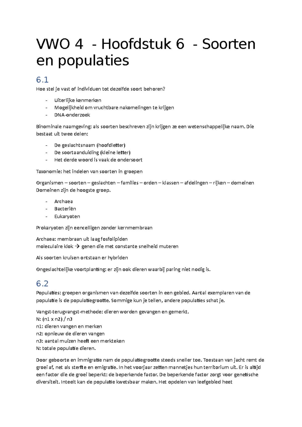 Format verslag biologie - Het biologieverslag Voorblad met titel, datum ...