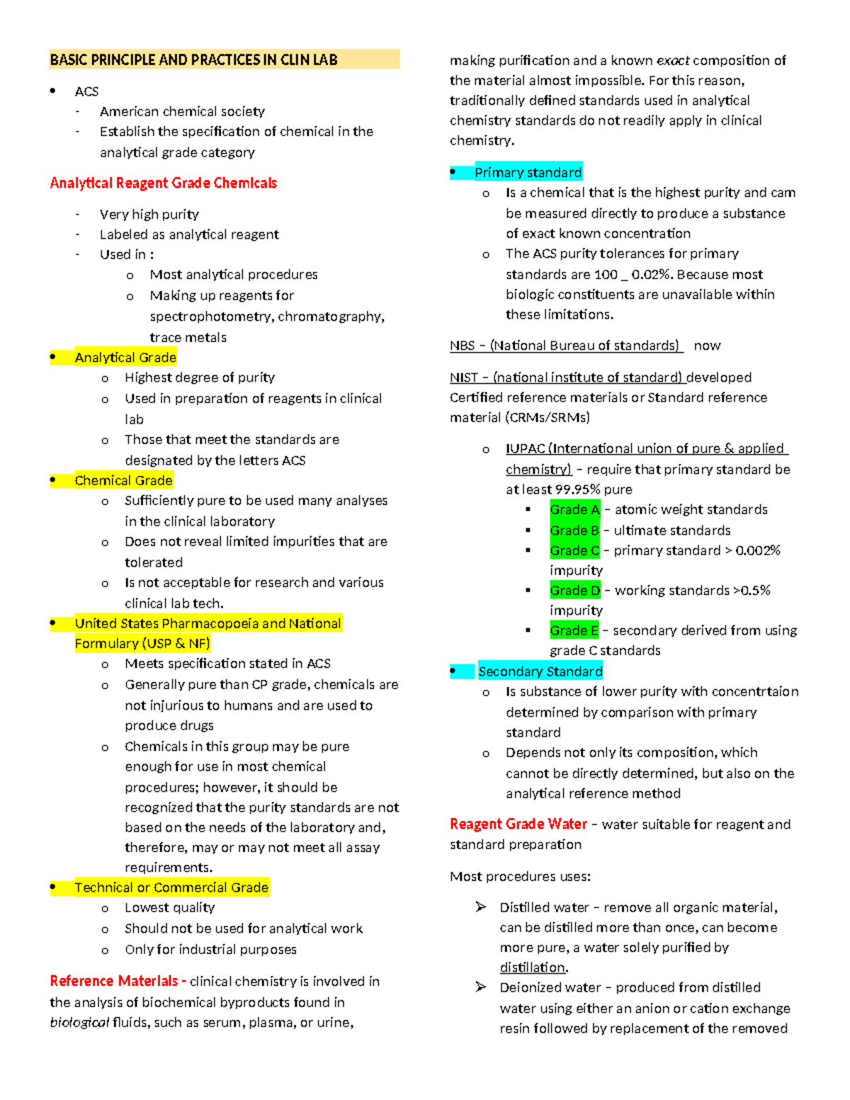 Basic Principle AND Practices IN CLIN LAB - BASIC PRINCIPLE AND ...
