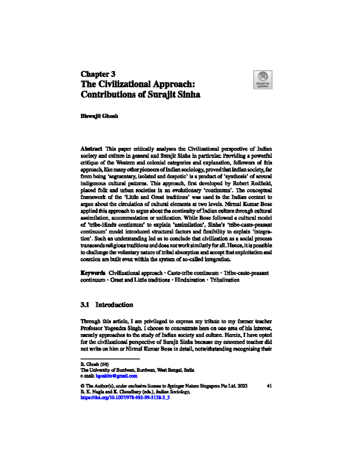Indian Sociology - Course Notes and Key Concepts Analysis - Chapter 3 ...