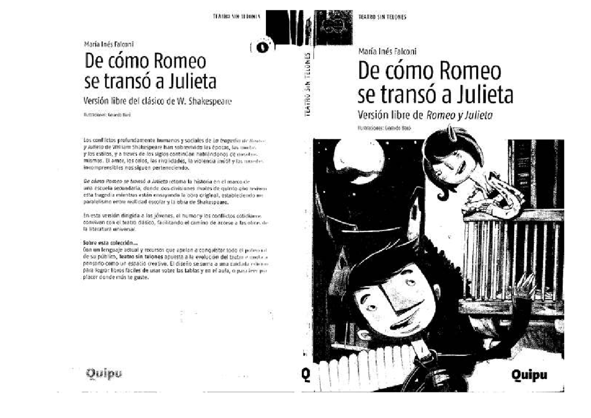 De cómo Romeo se transó a Julieta: Adaptación Escolar de W. Shakespeare ...