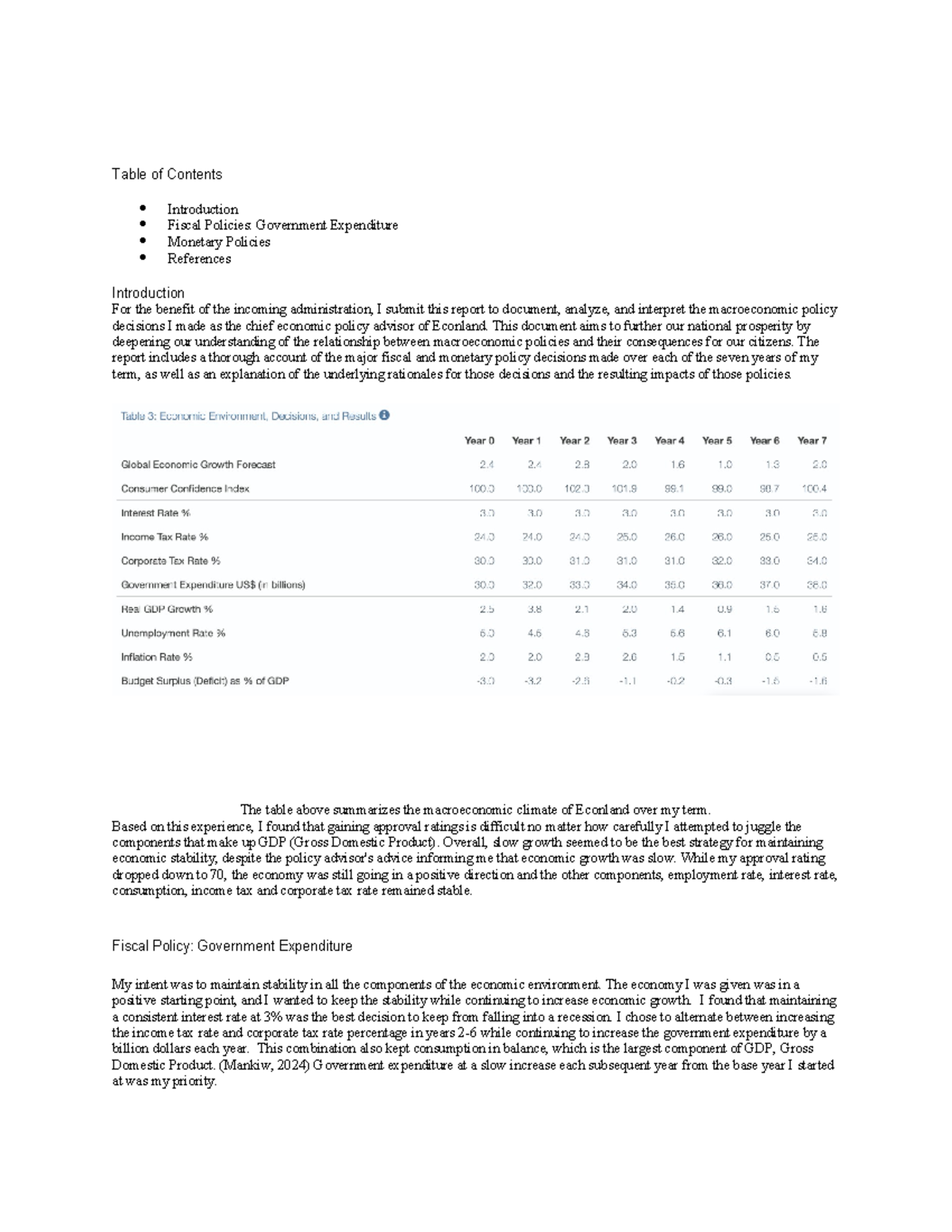 Eco 202 Mod 3 Checkpoint: Analyzing Fiscal & Monetary Policies - Studocu