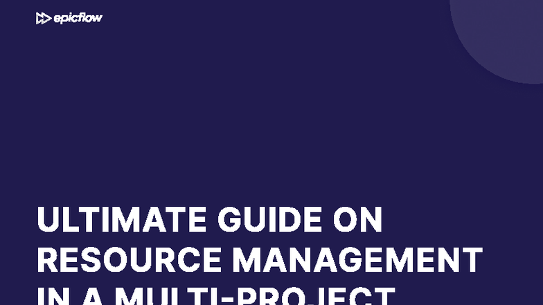 ULTIMATE GUIDE ON RESOURCE MANAGEMENT IN A MULTIPROJECT ENVIRONMENT ...