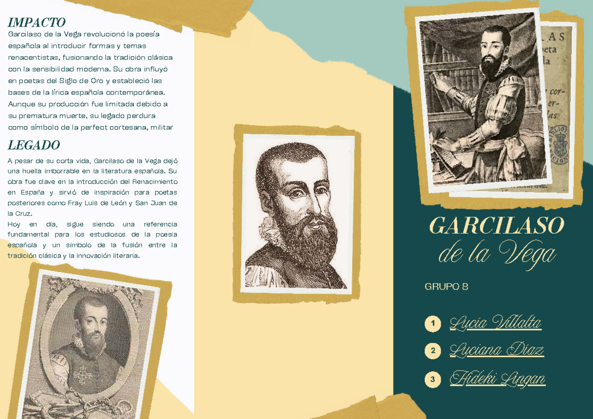 Literatura Garcilaso de la Vega-G8-3°B - 1 2 3 IMPACTO GRUPO 8 LEGADO ...