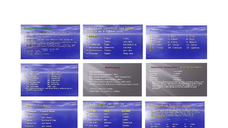 Spanish FAT Material 2025-2026: Greetings, Numbers, and Verbs - Studocu