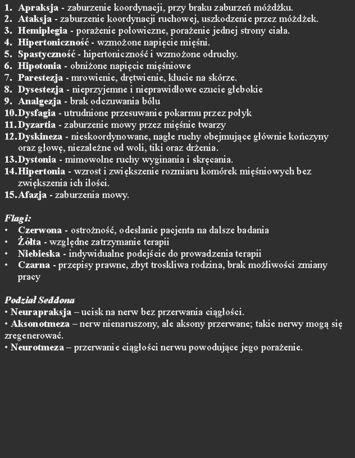 Neurologia - Wykład: Zaburzenia Koordynacji i Napięcia Mięśniowego ...