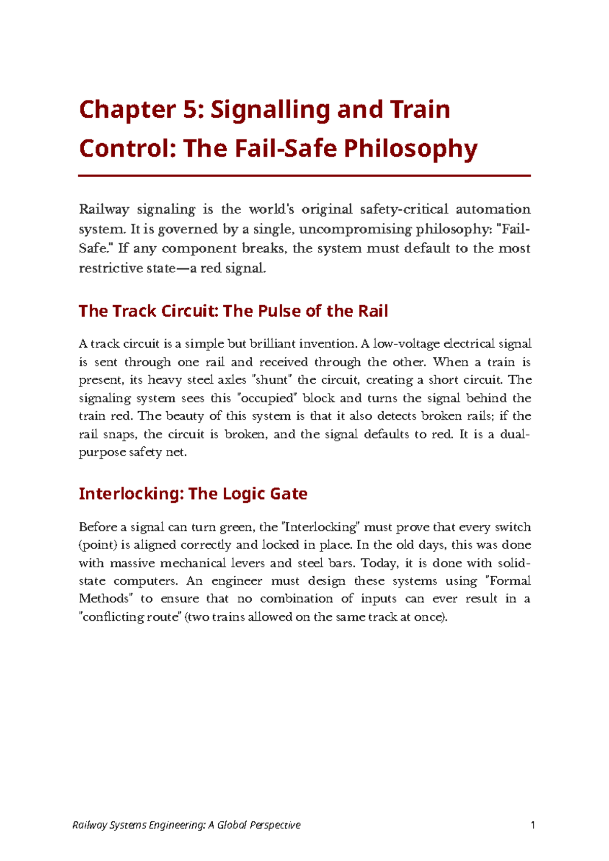 Chapter 5: Signalling & Train Control in Railway Systems Engineering ...