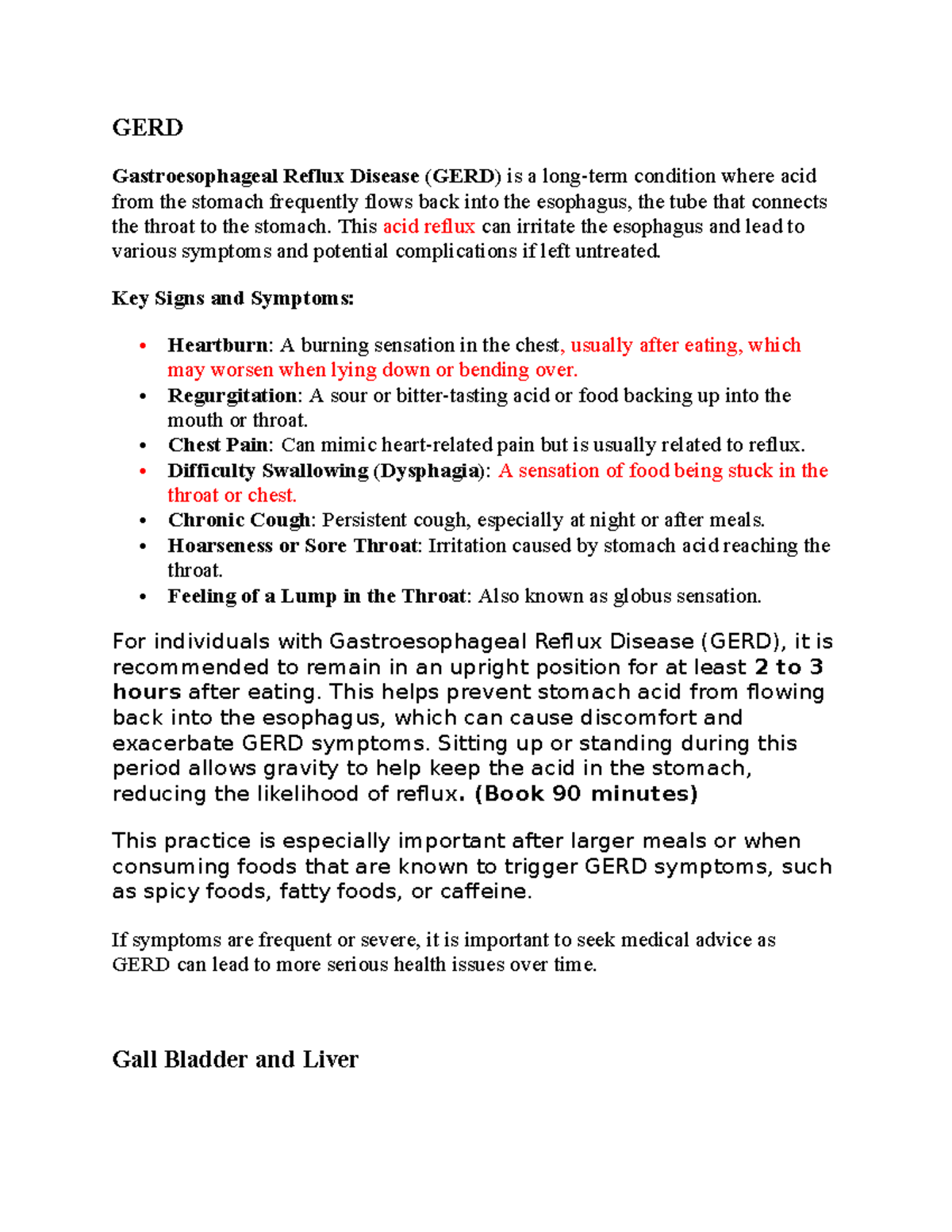 Exam 3 Notes on Pathophysiology (GERD, Hepatitis, & Cirrhosis) - Studocu