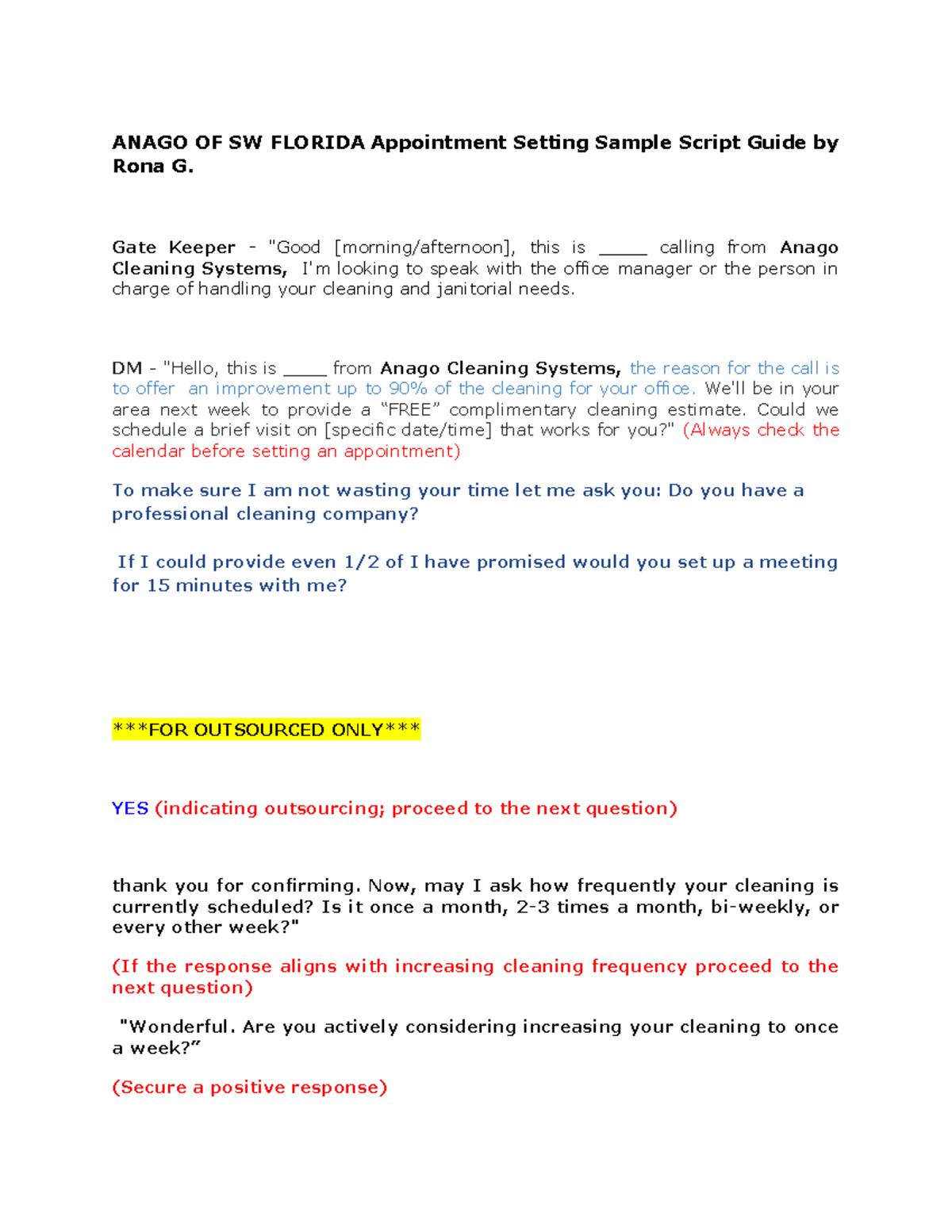 Anago Script - sfafasasdasdaaw - ANAGO OF SW FLORIDA Appointment ...