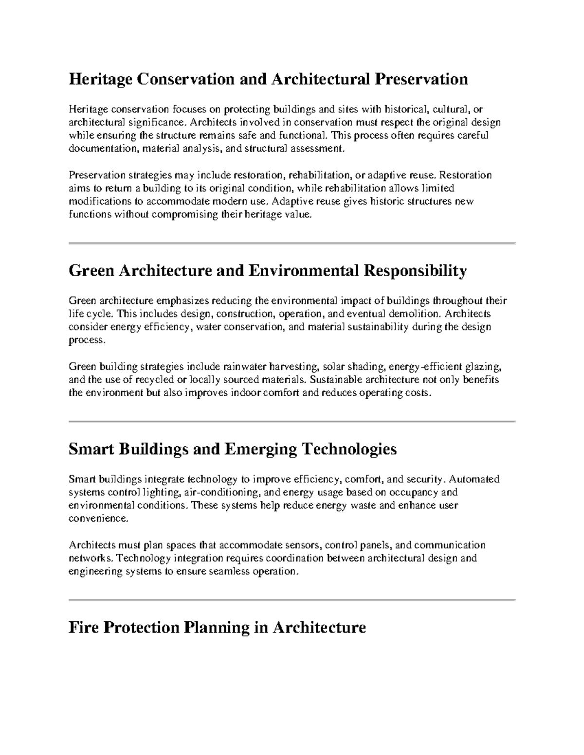 Heritage Conservation & Architectural Preservation Overview - Studocu