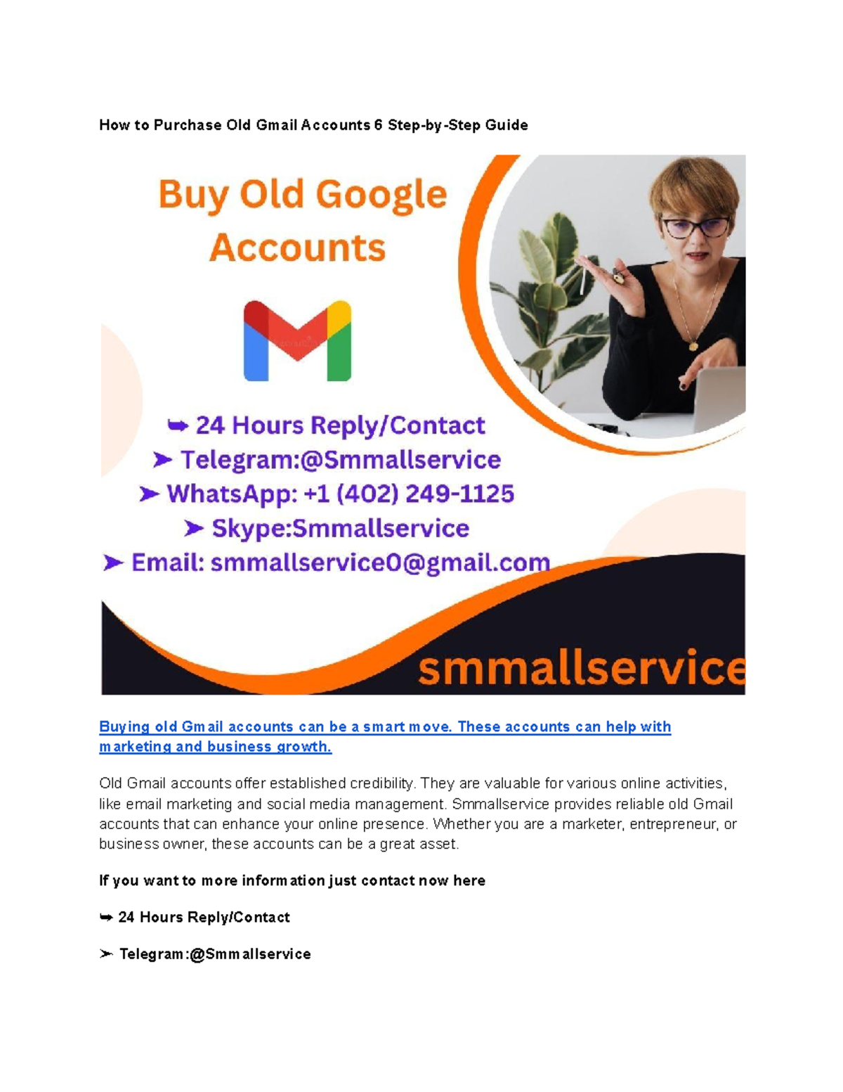 How to Purchase Old Gmail Accounts 6 Step-by-Step Guide - These ...
