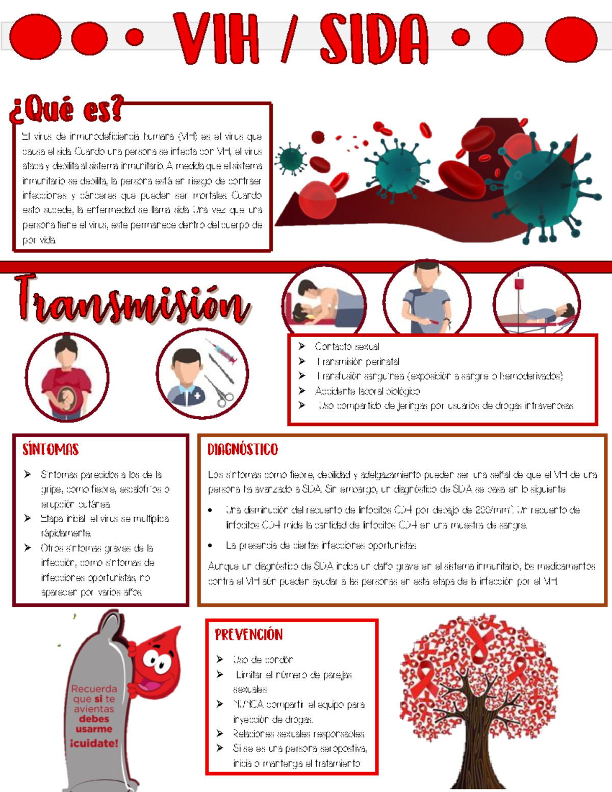 VIH SIDA - Infografía sobre el VIH - El virus de inmunodeficiencia humana (VIH) es el virus que ...