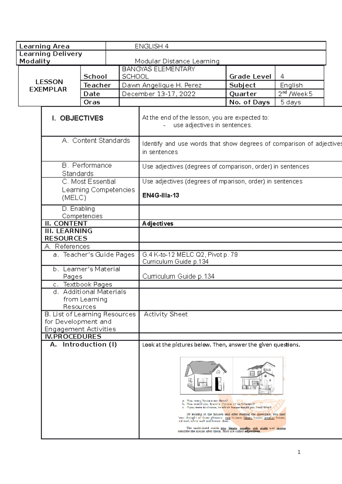 Grade 4 Summative Test Q1: English, GMRC, MAPEH & Araling Panlipunan ...