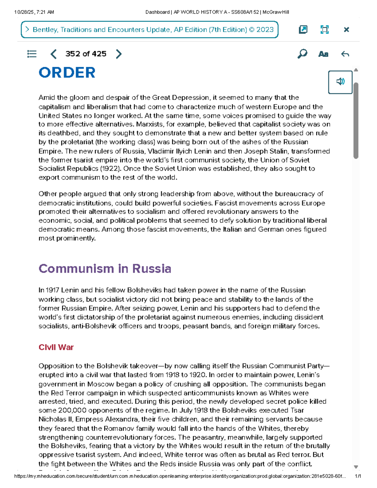 AP WORLD HISTORY A: Communism and Civil War in Russia - Lenin's Rise ...