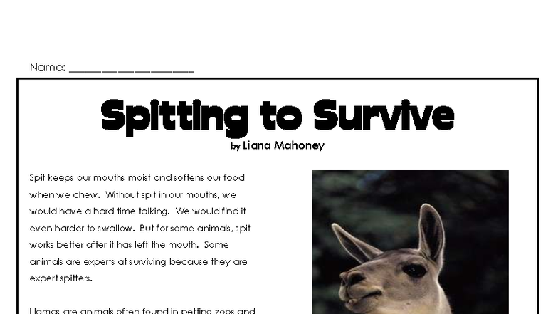 5-6 Reading Assignment: The Art of Spitting in Nature - Studocu