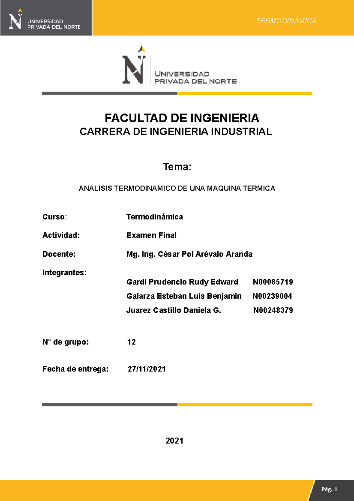 EF Termodinámica Galarza Esteban Luis Benjamin - FACULTAD DE INGENIERIA ...