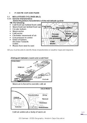 Grade 10 Geography Lesson Plans & Notes - Atmosphere & Moisture Topics ...