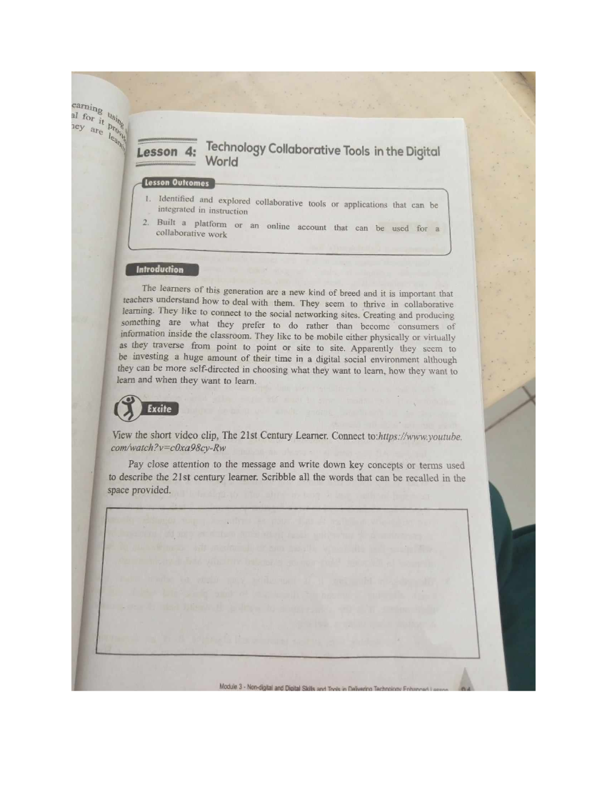 Lesson 4: Collaborating with Technology (Course Code: EARNI) - Studocu