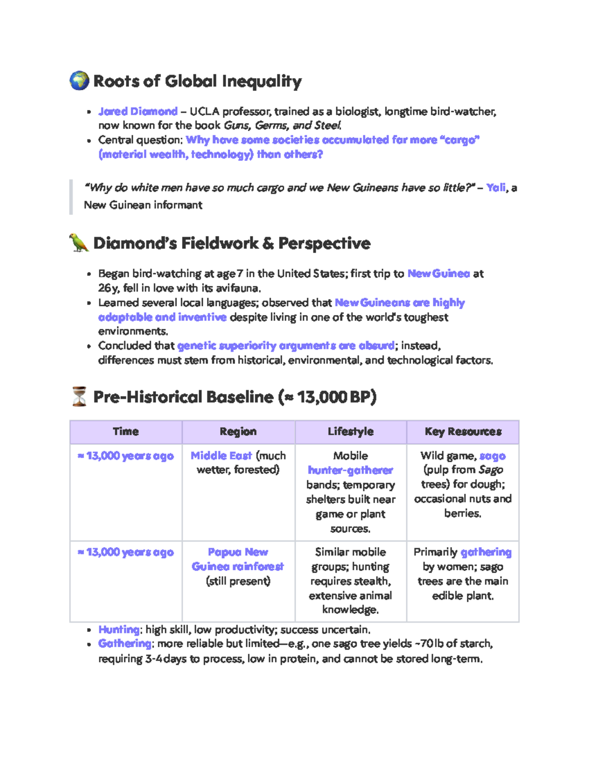 Guns, Germs, and Steel: Understanding Global Inequality - UCLA - Studocu