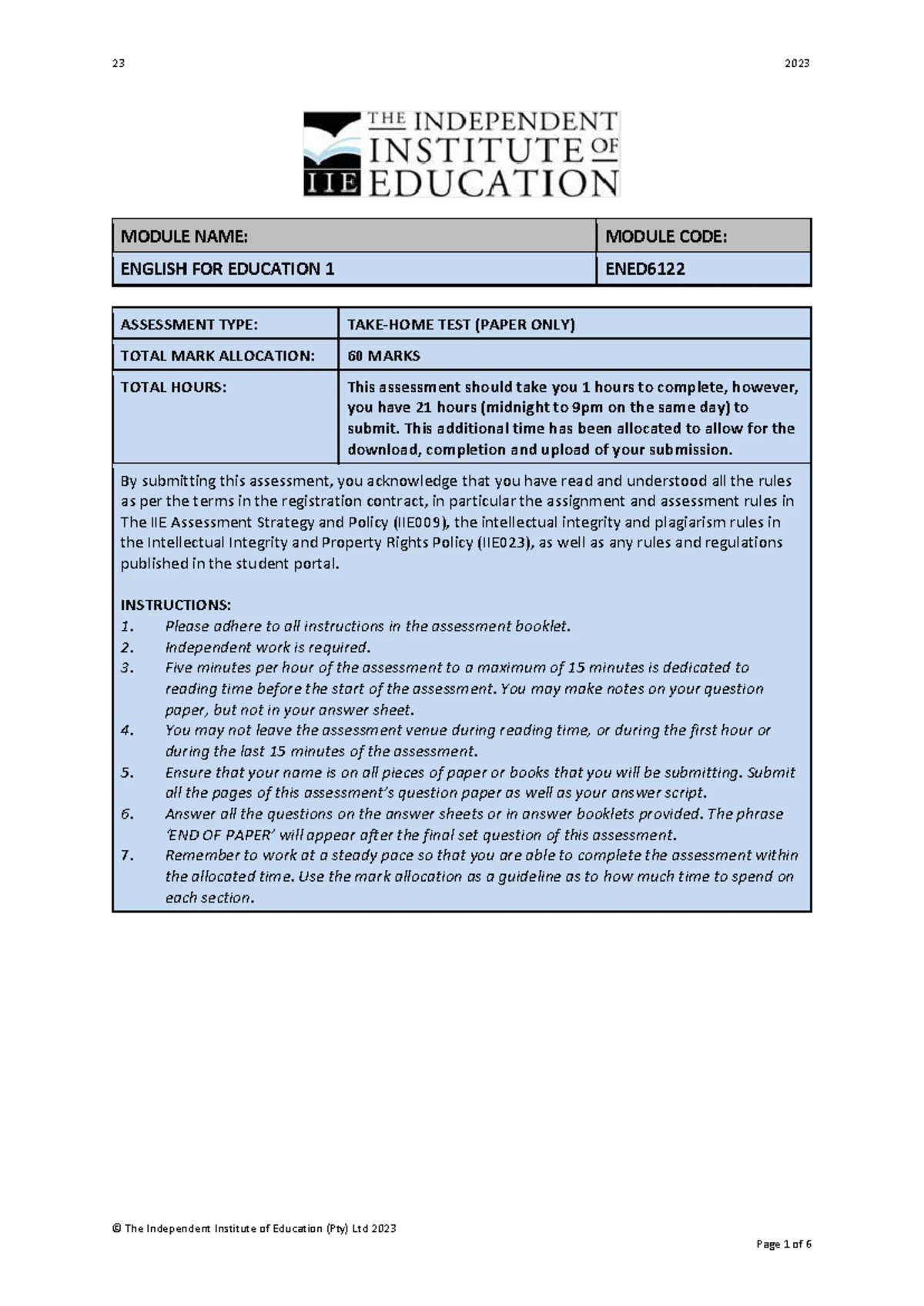 18 Feb SNA 1 2 School Level - Example on completed SNA 1: Language ...