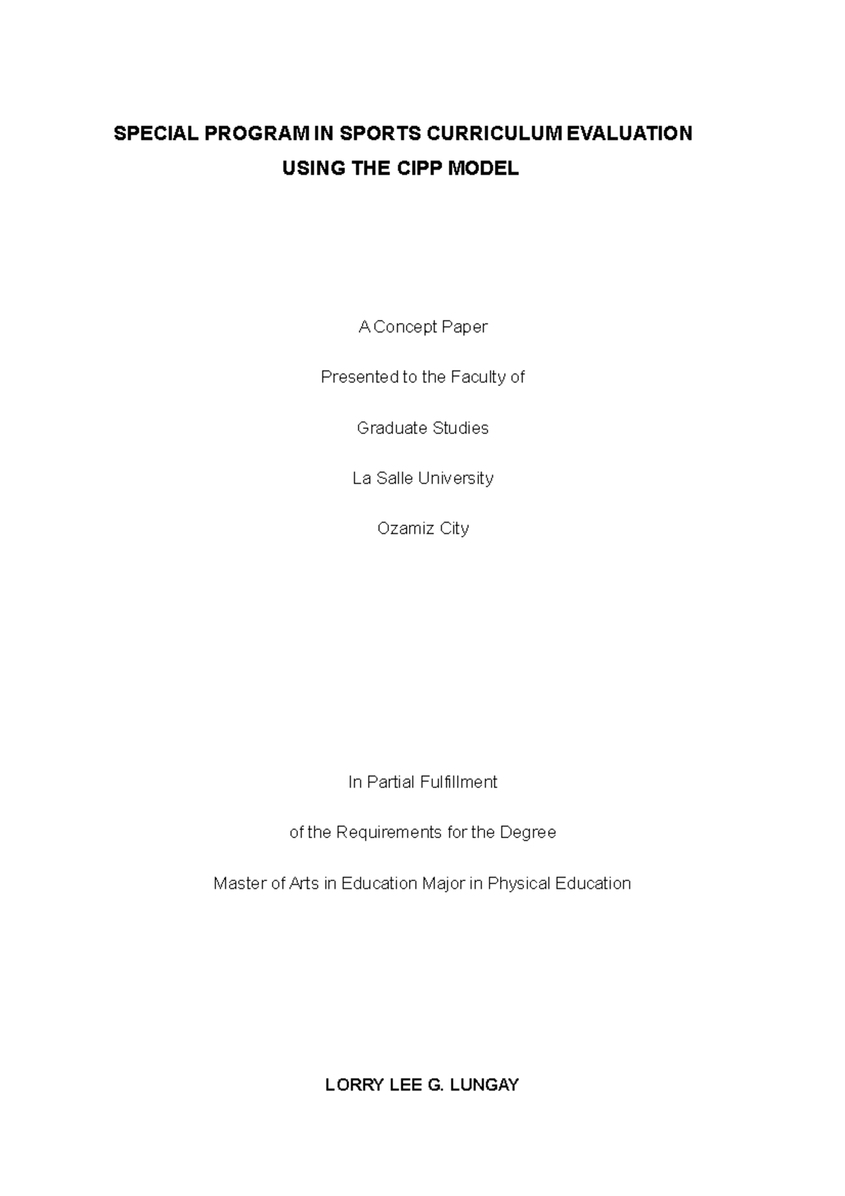 2.-SPS- Curriculum- Evaluation- Using-THE-CIPP- Model - SPECIAL PROGRAM ...