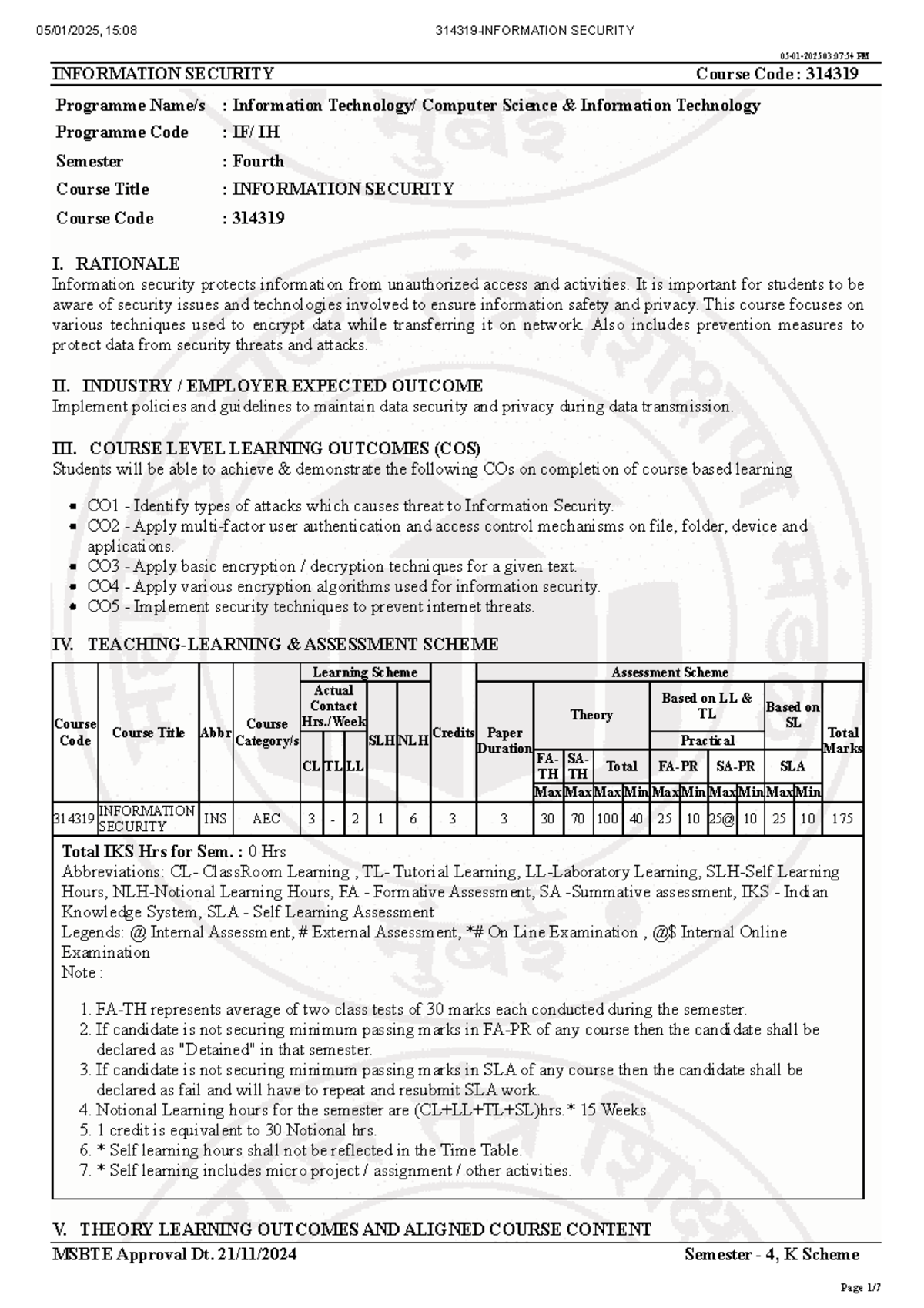 INS Circulation - msbte diploma in information technology - INFORMATION ...