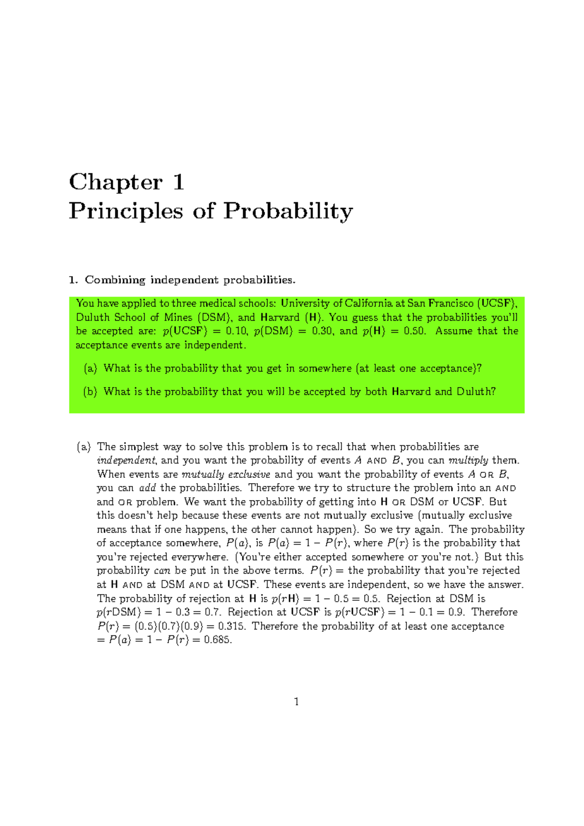 Final Exam Solution Manual: Statistical Thermodynamics (Bromberg, Dill ...