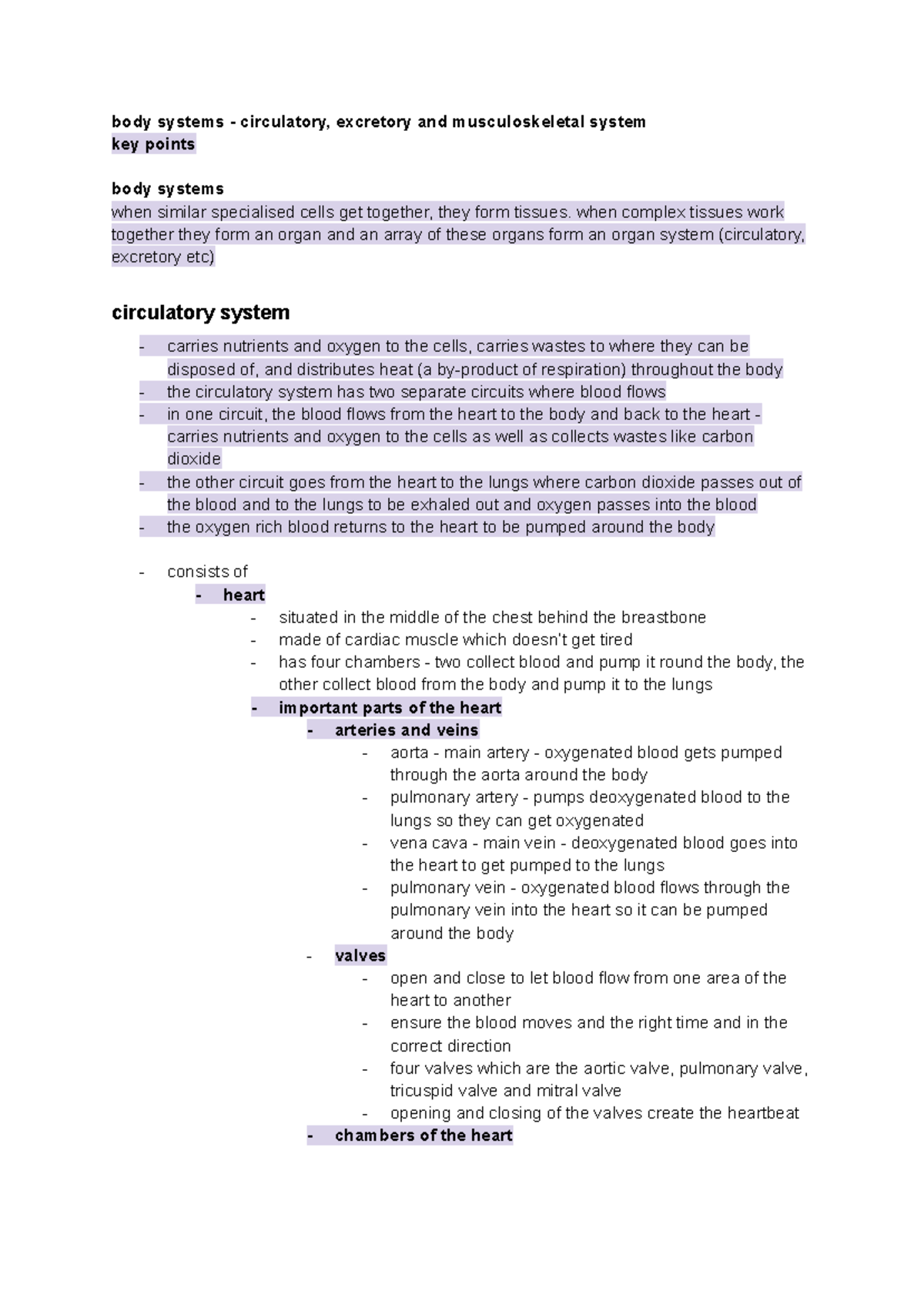 Body Systems Overview: Circulatory, Excretory & Musculoskeletal Systems ...