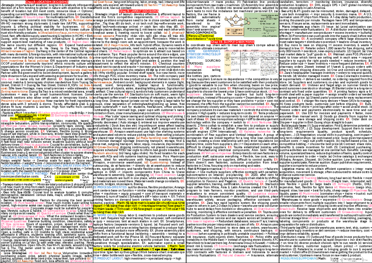 Chap 8 & 9: Location & Layout Decisions in Supply Chain Management ...