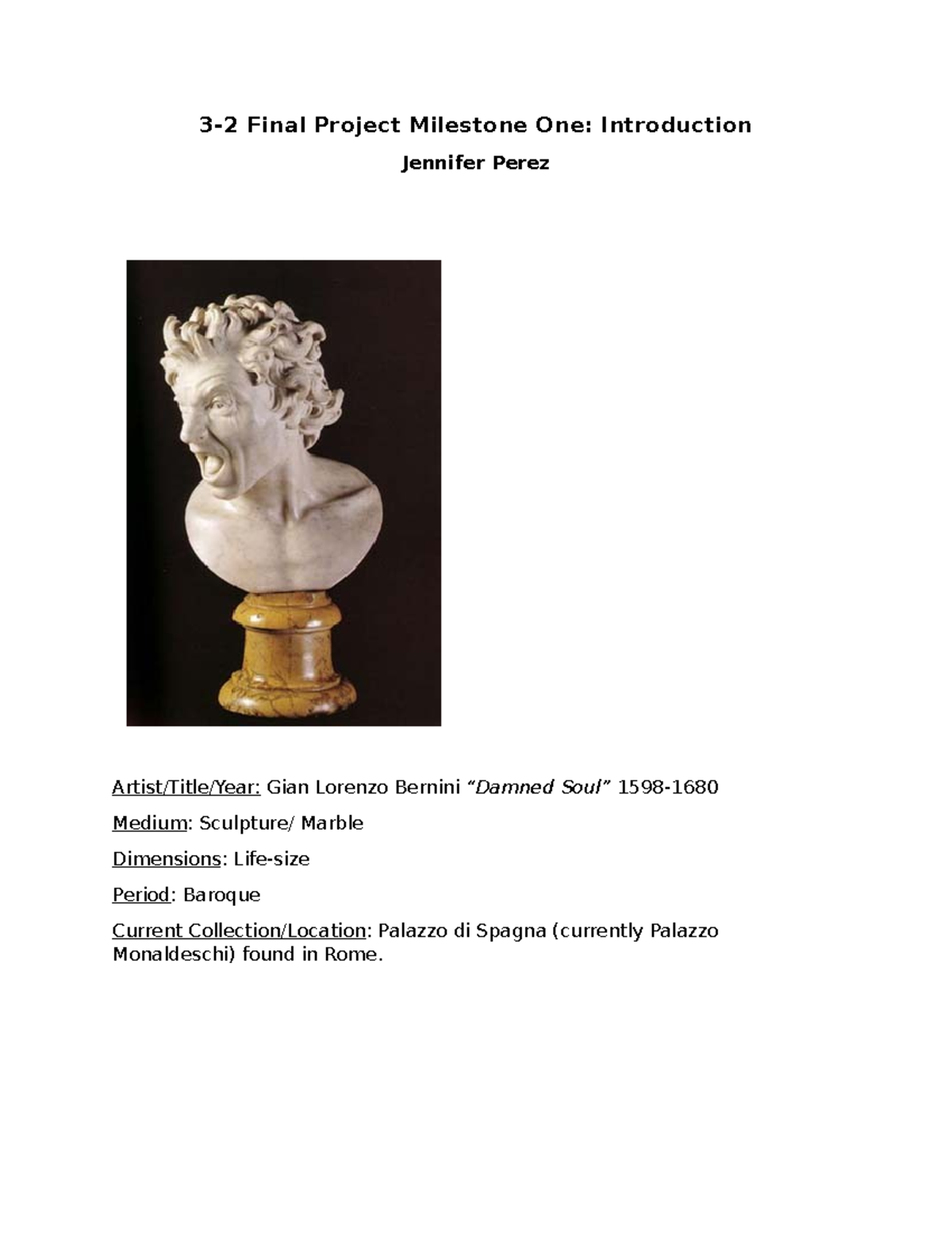 FAS 202 Final Project Milestone 1: Exploring Human Form in Art - Studocu
