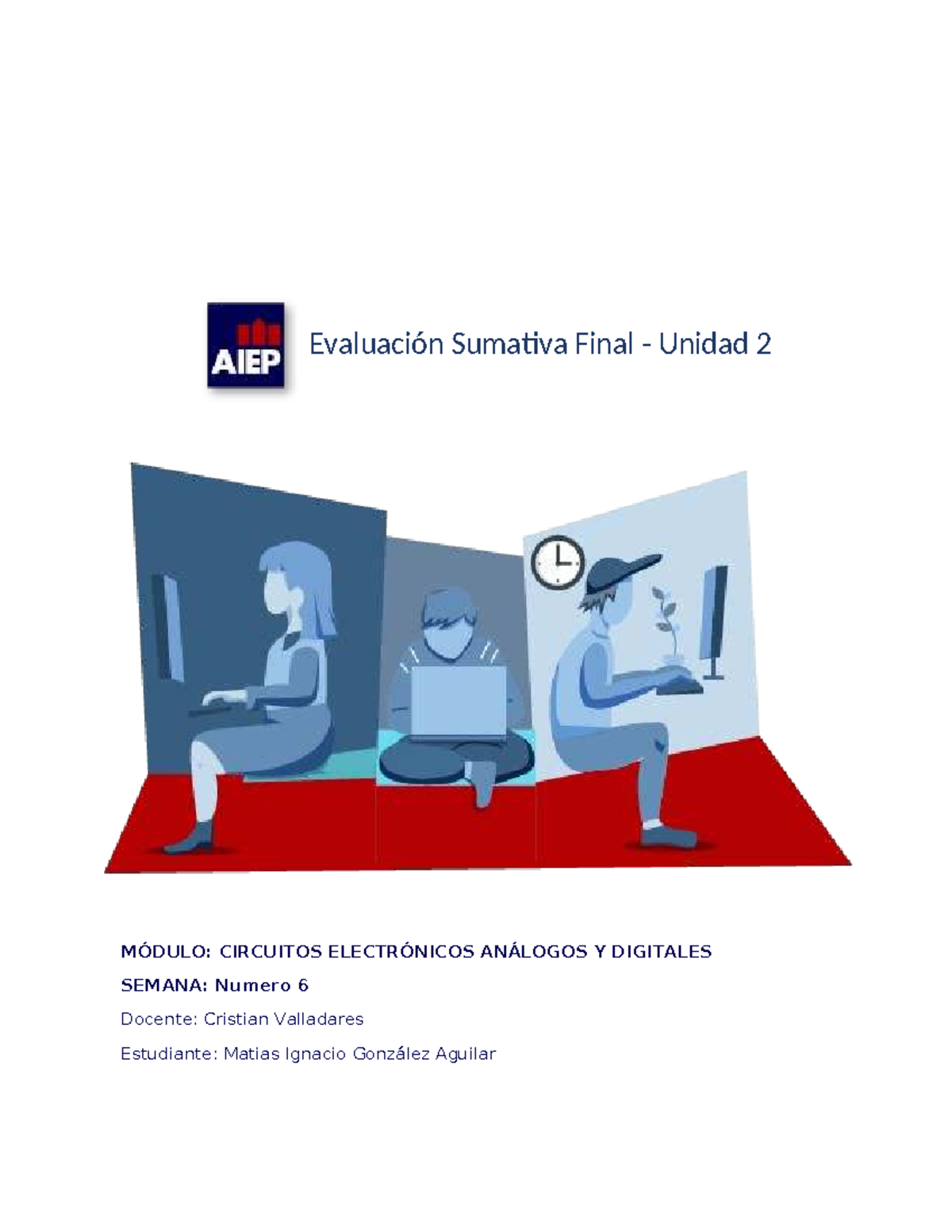 Circuitos Electrónicos: Evaluación Sumativa Final U2 - Studocu