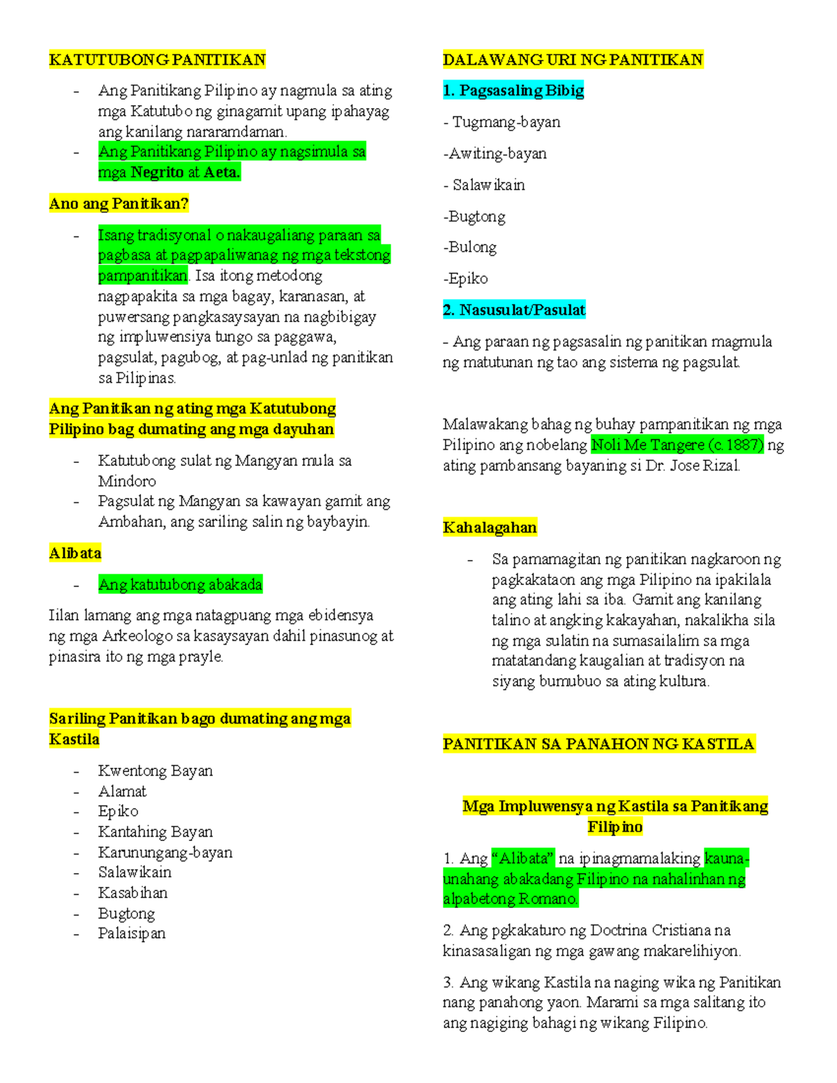 KATUTUBONG PANITIKAN: Kasaysayan at Impluwensya sa Panitikang Pilipino ...