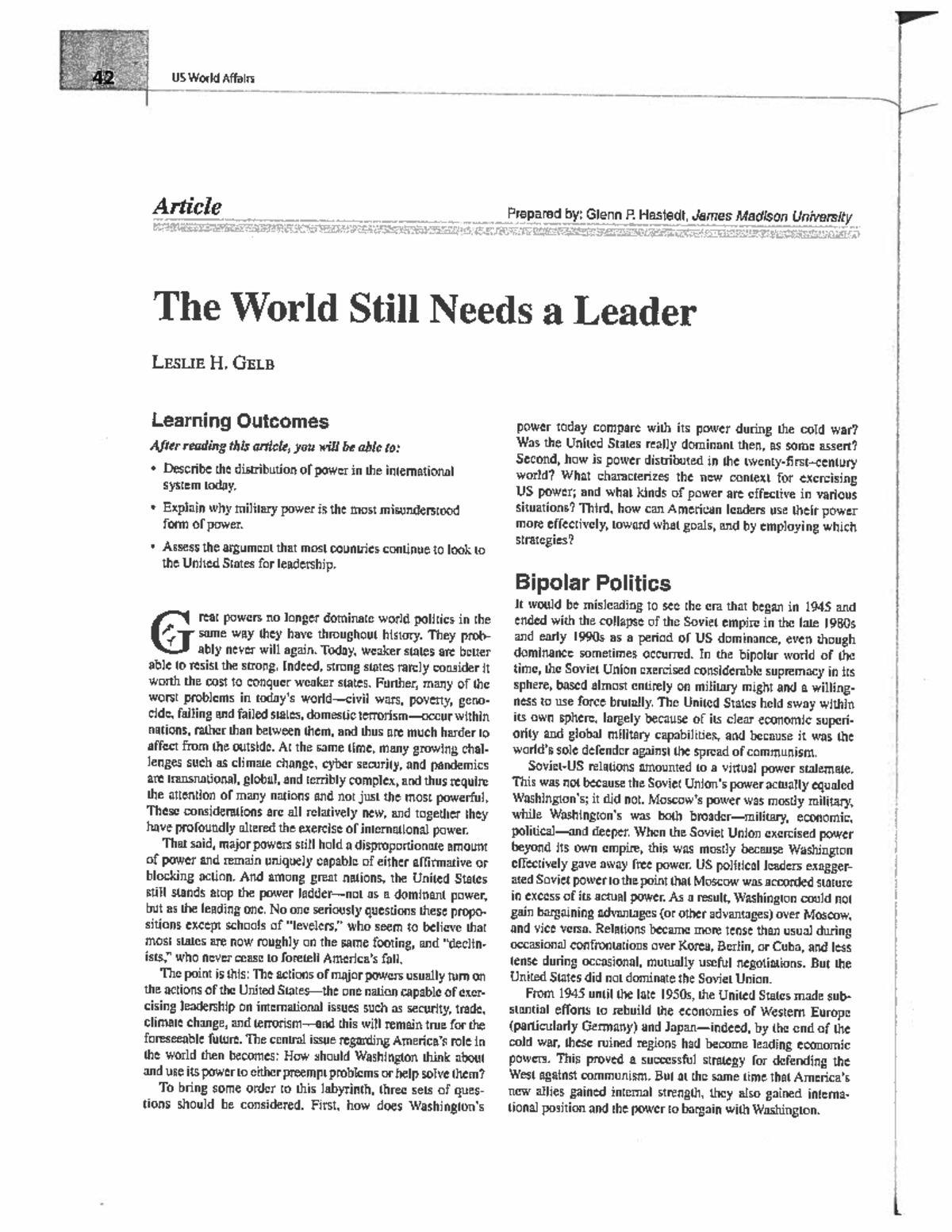 Final Exam Study Guide for Course XYZ: US World Affairs Insights - Studocu