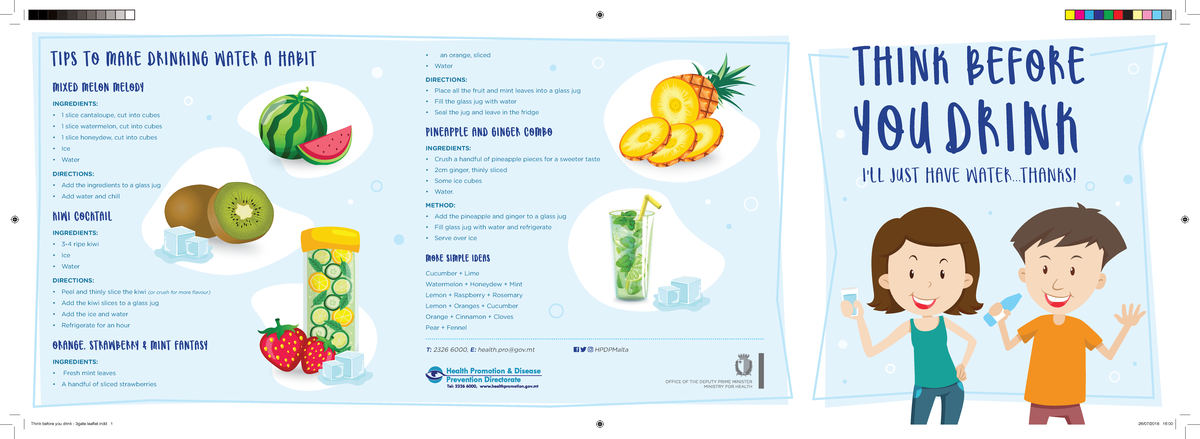 Healthy Hydration Tips: Creative Water Infusions for Wellness - Studocu
