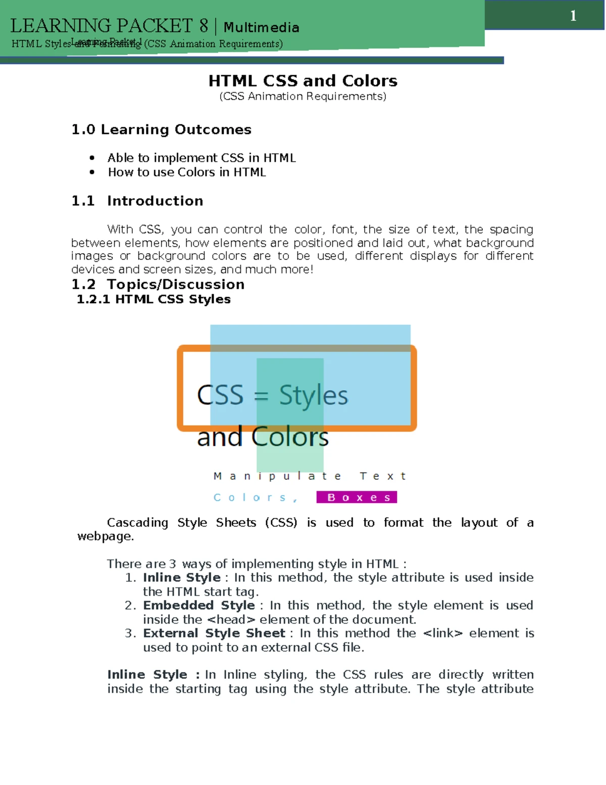 Packet 4 Lecture: Animation & Drawing Techniques Overview - Studocu