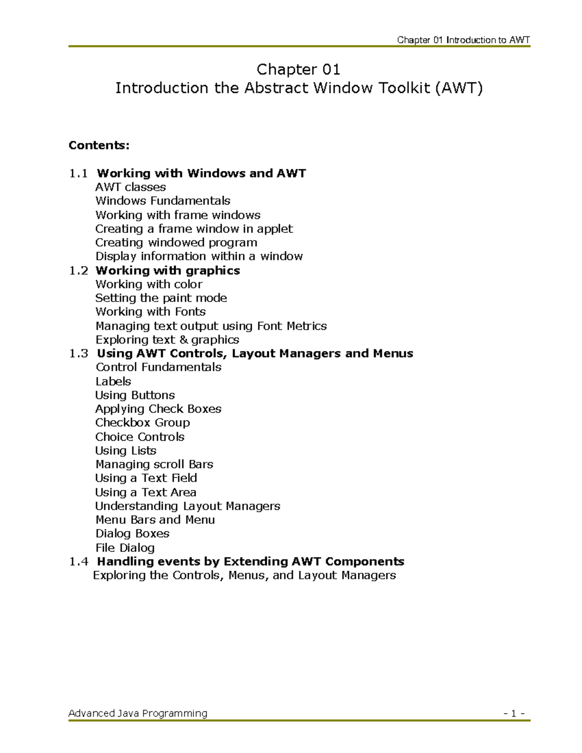Ajp notes chapter 01 - Advanced java programming - Chapter 01 ...